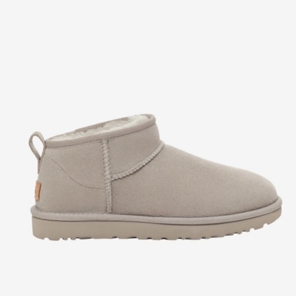 UGG | Shoes | Ugg Ultra Mini Classic Boots Shoes Nwt Grey Goat Nib ...